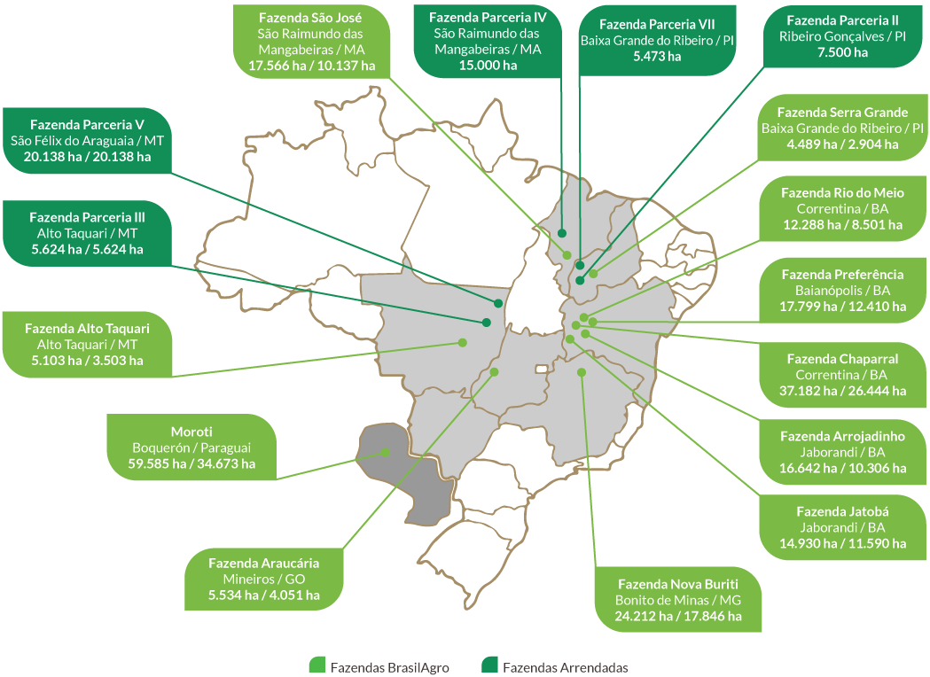 Perfil e Portfólio — Relatório Anual 2019 - Brasil Agro